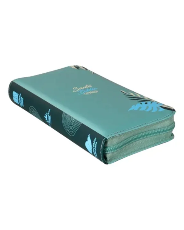Biblia tipo chequera Reina Valera 1960, Senti Piel, Pequeña, Verde con ...